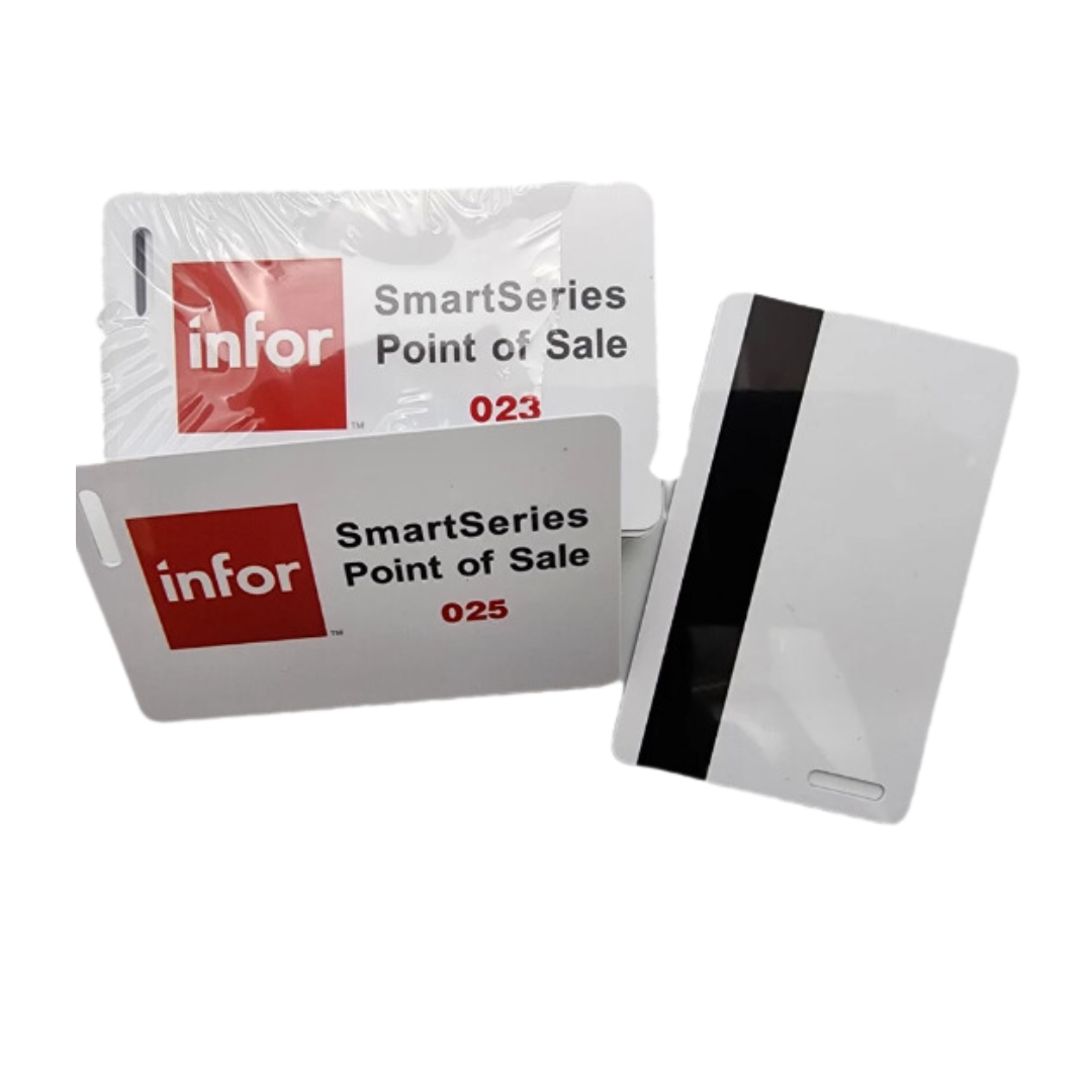 SmartSeries POS Cards - White Employee Swipe Cards - 100 Pack - POS Ma ...